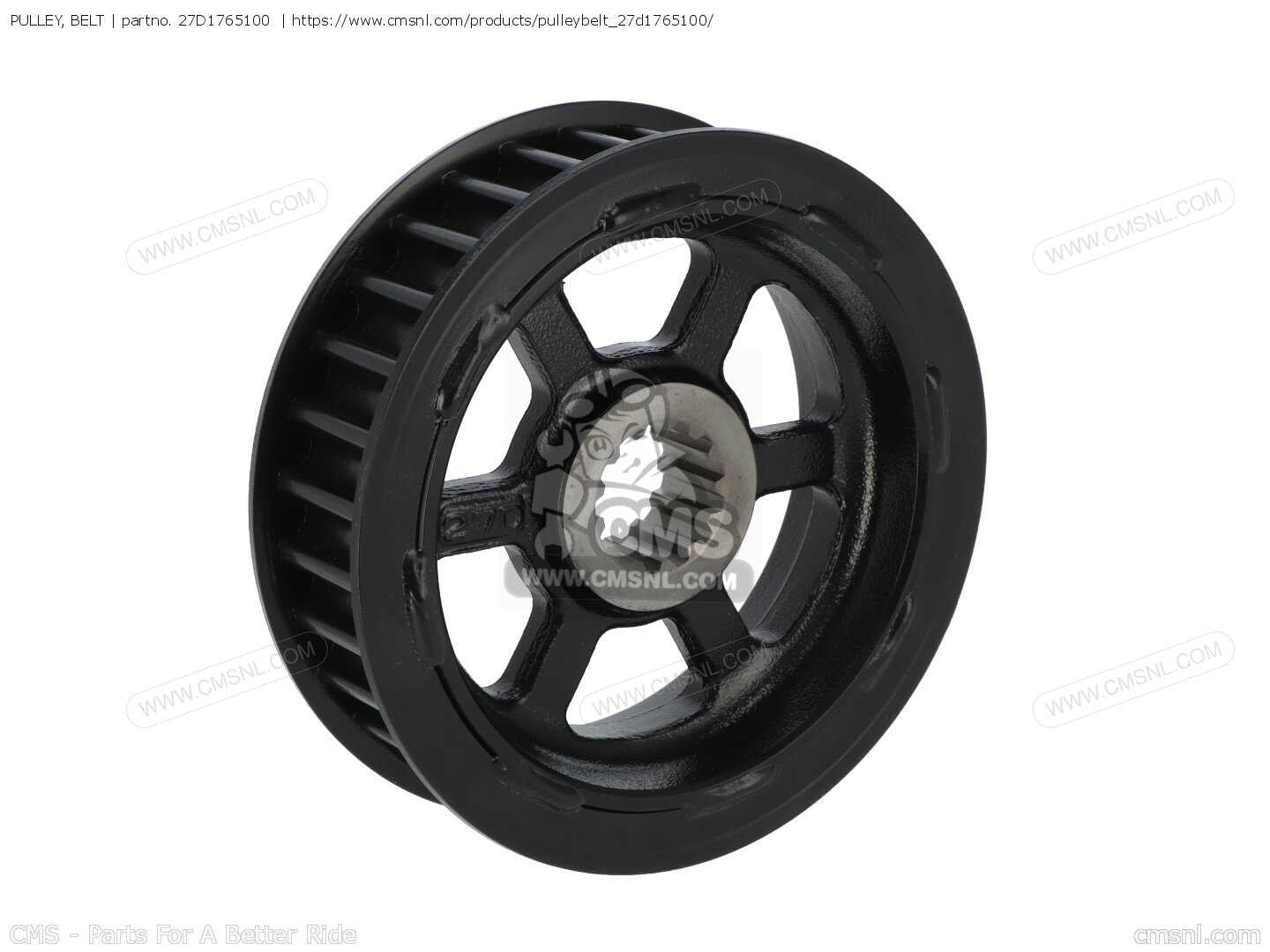 27D1765100: Pulley, Belt Yamaha - buy the 27D-17651-00-00 at CMSNL