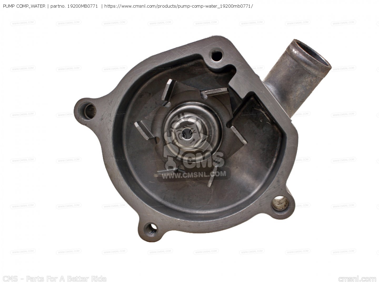 19200MB0771: Pump Comp.,water Honda - buy the 19200-MB0-771 at CMSNL