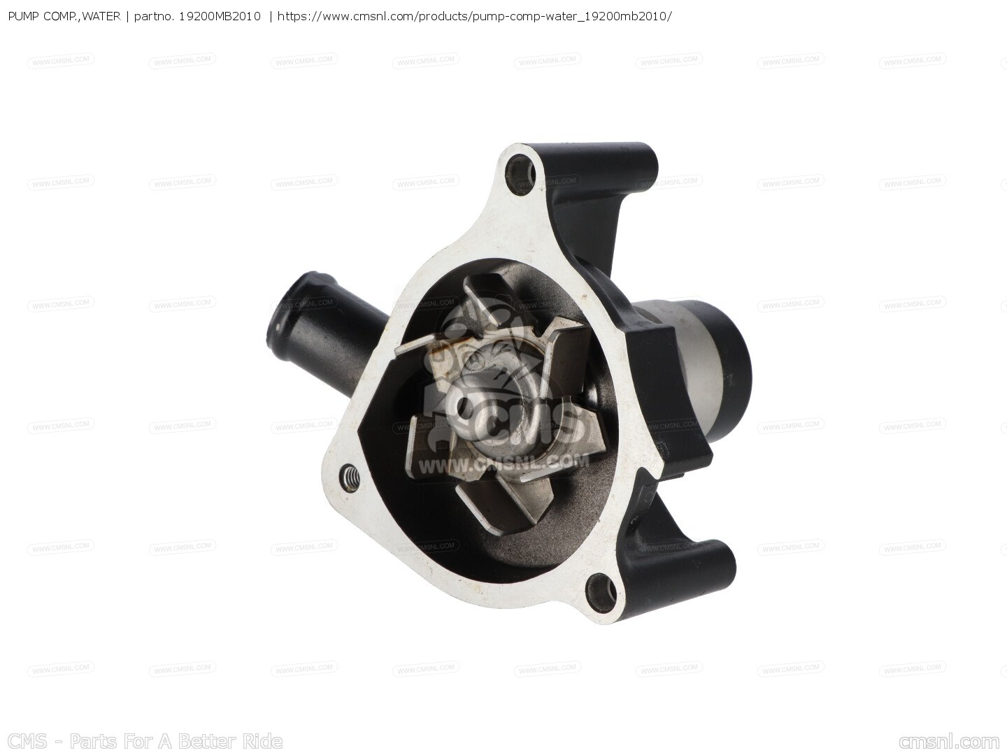19200MB2010: Pump Comp.,water Honda - buy the 19200-MB2-010 at CMSNL