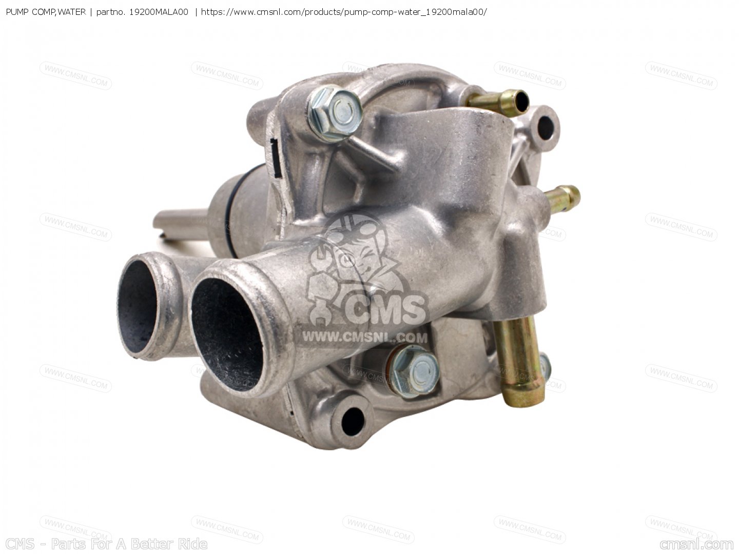 19200MALA00: PUMP COMP,WATER Honda - buy the 19200-MAL-A00 at CMSNL