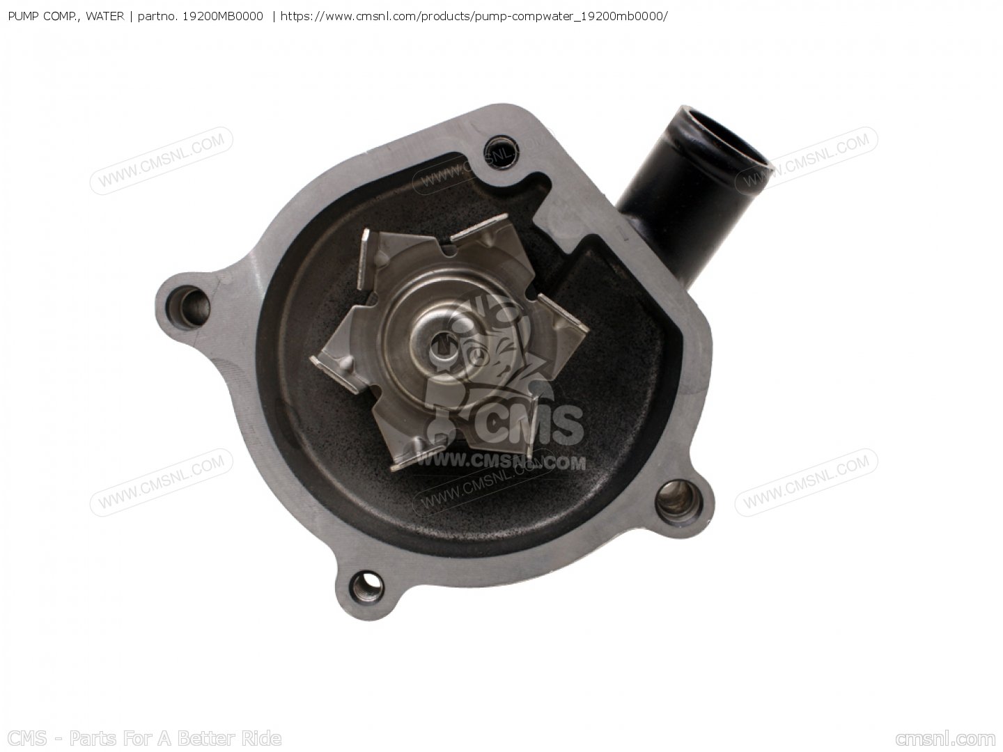 19200MB0000: Pump Comp., Water Honda - buy the 19200-MB0-000 at CMSNL