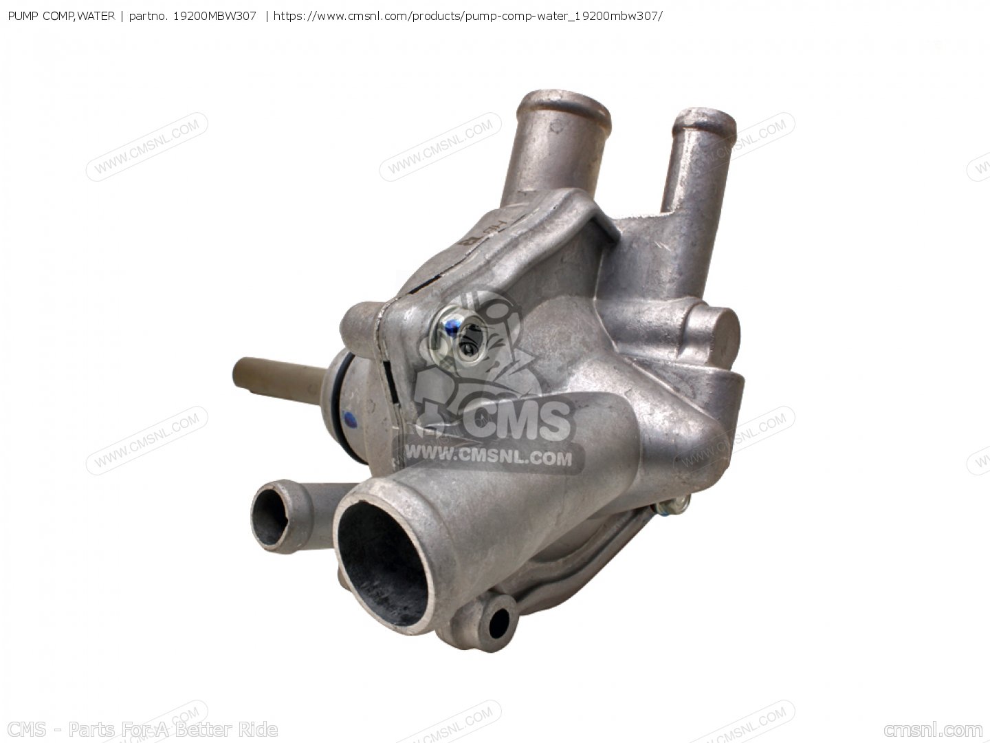 19200MBW307: PUMP COMP,WATER Honda - buy the 19200-MBW-307 at CMSNL