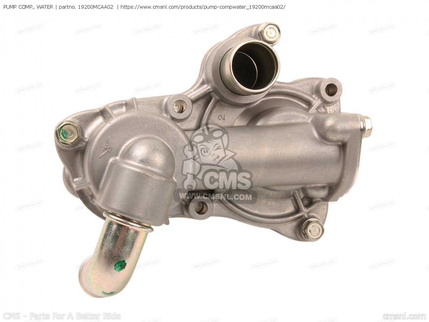 19200MCAA02: PUMP COMP,WATER Honda - buy the 19200-MCA-A02 at CMSNL