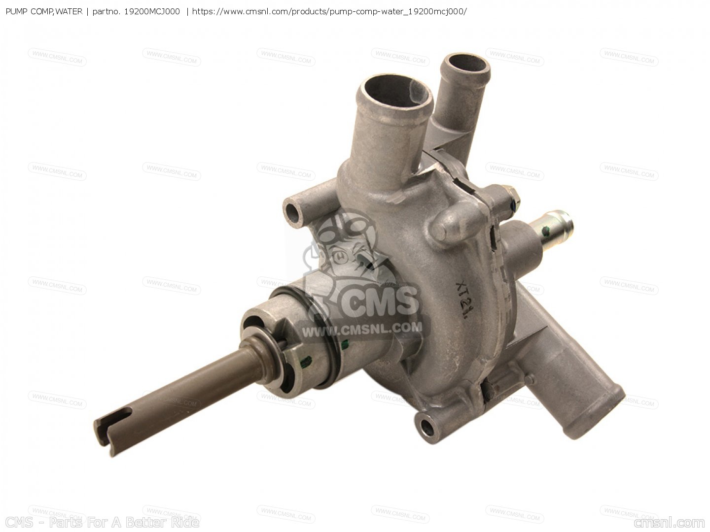 19200MCJ000: PUMP COMP,WATER Honda - buy the 19200-MCJ-000 at CMSNL