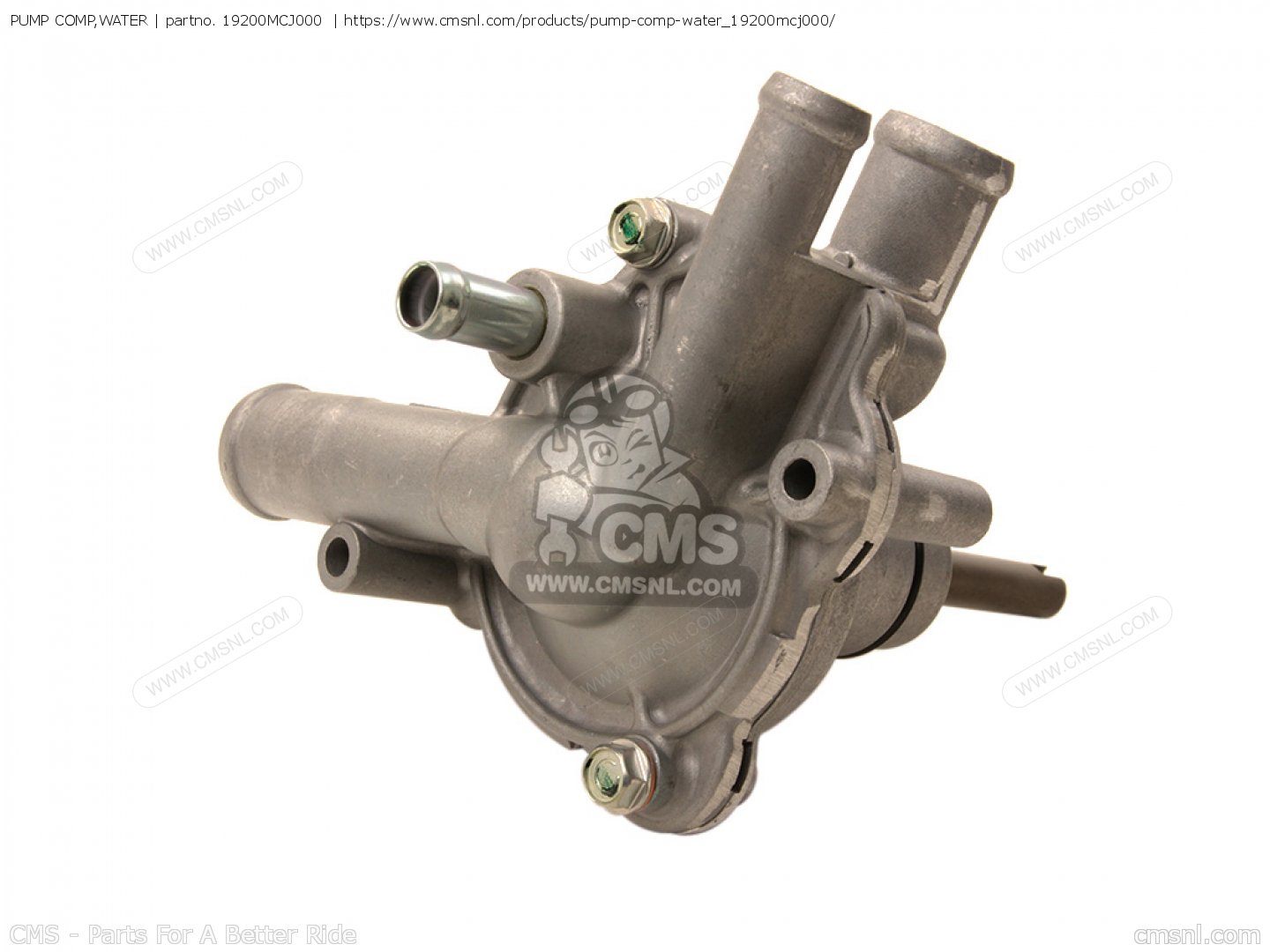 19200MCJ000: PUMP COMP,WATER Honda - buy the 19200-MCJ-000 at CMSNL