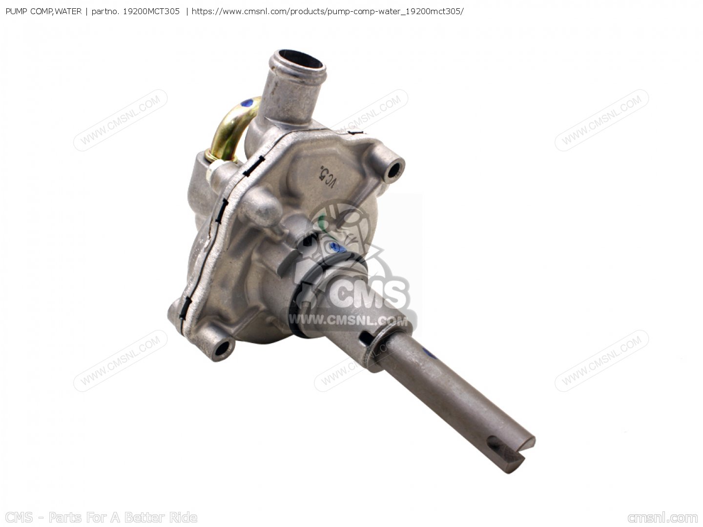19200MCT305: PUMP COMP,WATER Honda - buy the 19200-MCT-305 at CMSNL