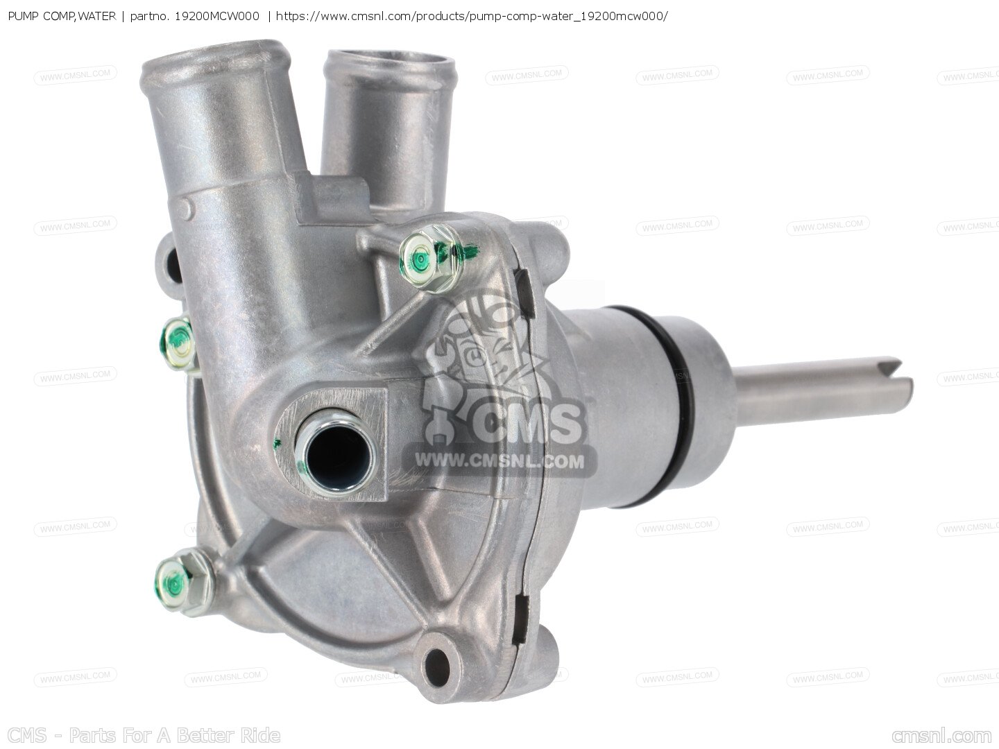 19200MCW000: PUMP COMP,WATER Honda - buy the 19200-MCW-000 at CMSNL