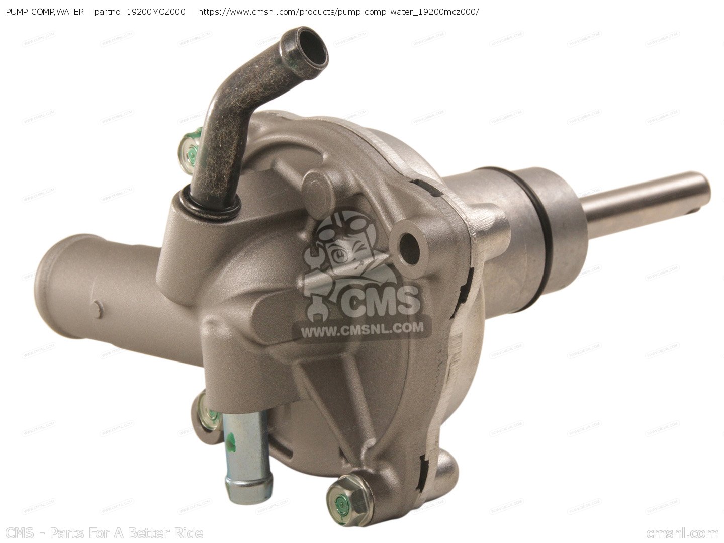 19200MCZ000: PUMP COMP,WATER Honda - buy the 19200-MCZ-000 at CMSNL