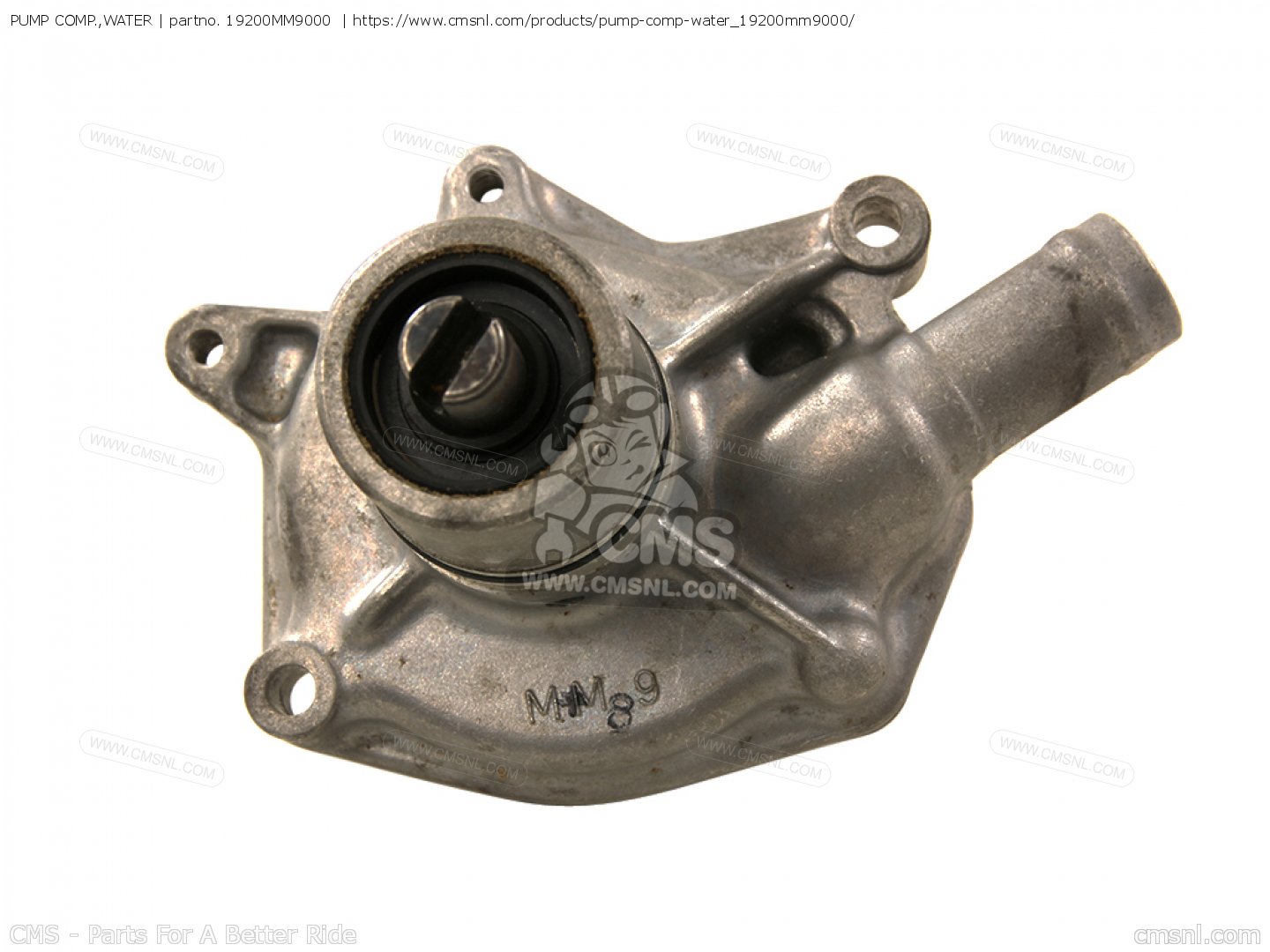 19200MM9000: PUMP COMP.,WATER Honda - buy the 19200-MM9-000 at CMSNL