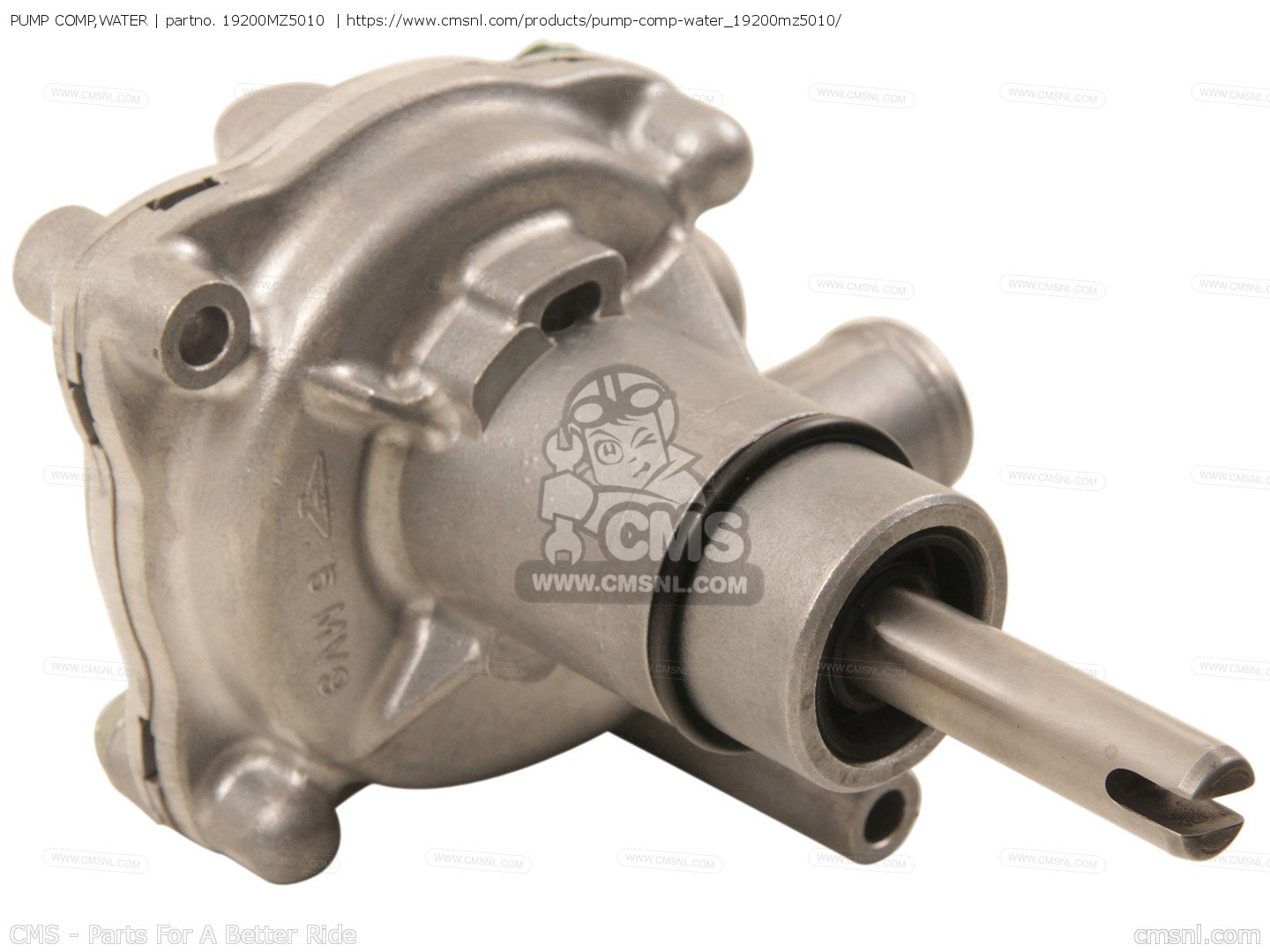 19200MZ5010: PUMP COMP,WATER Honda - buy the 19200-MZ5-010 at CMSNL