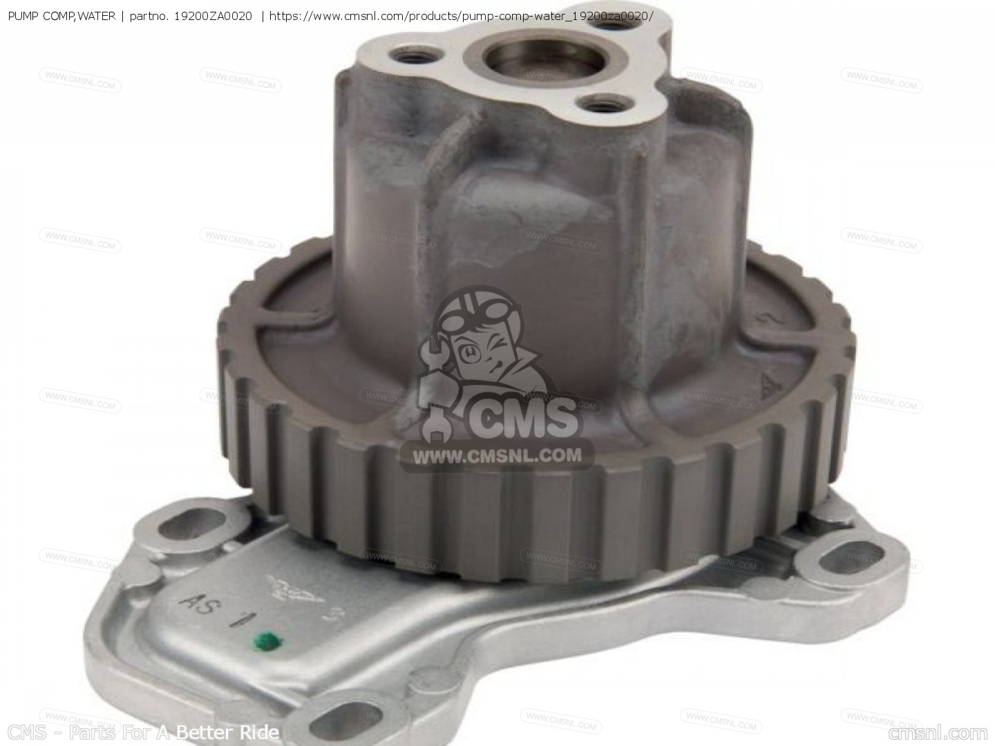 19200ZA0020: PUMP COMP,WATER Honda - buy the 19200-ZA0-020 at CMSNL