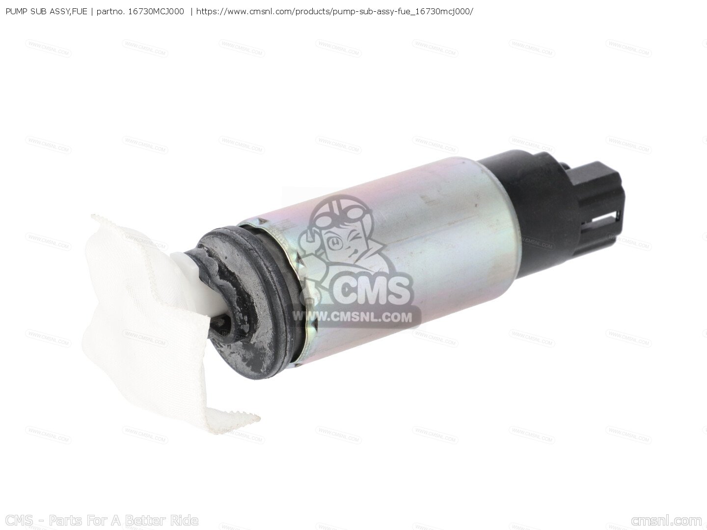 16730MCJ000: PUMP SUB ASSY,FUE Honda - buy the 16730-MCJ-000 at CMSNL