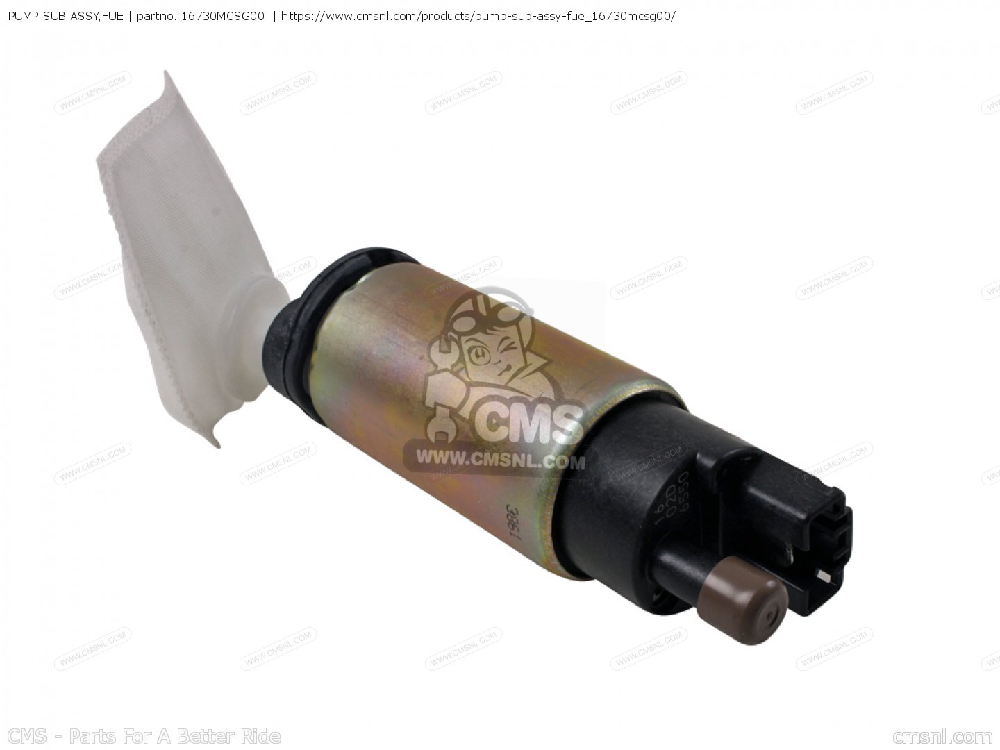 16730MCSG00: PUMP SUB ASSY,FUE Honda - buy the 16730-MCS-G00 at CMSNL