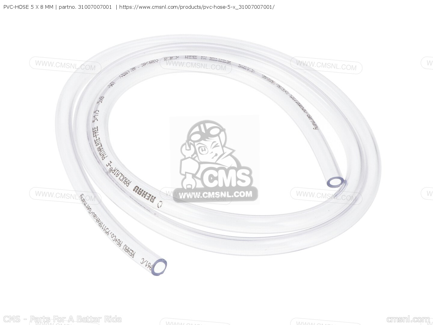 PVC-HOSE 5 X 8 MM for 65 SX Europe 2003 - order at CMSNL