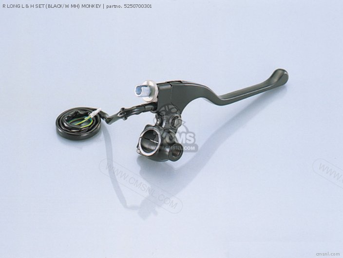 5250700301: R LONG L & H SET (BLACK/W MH) MONKEY Kitaco - buy the 525 ...