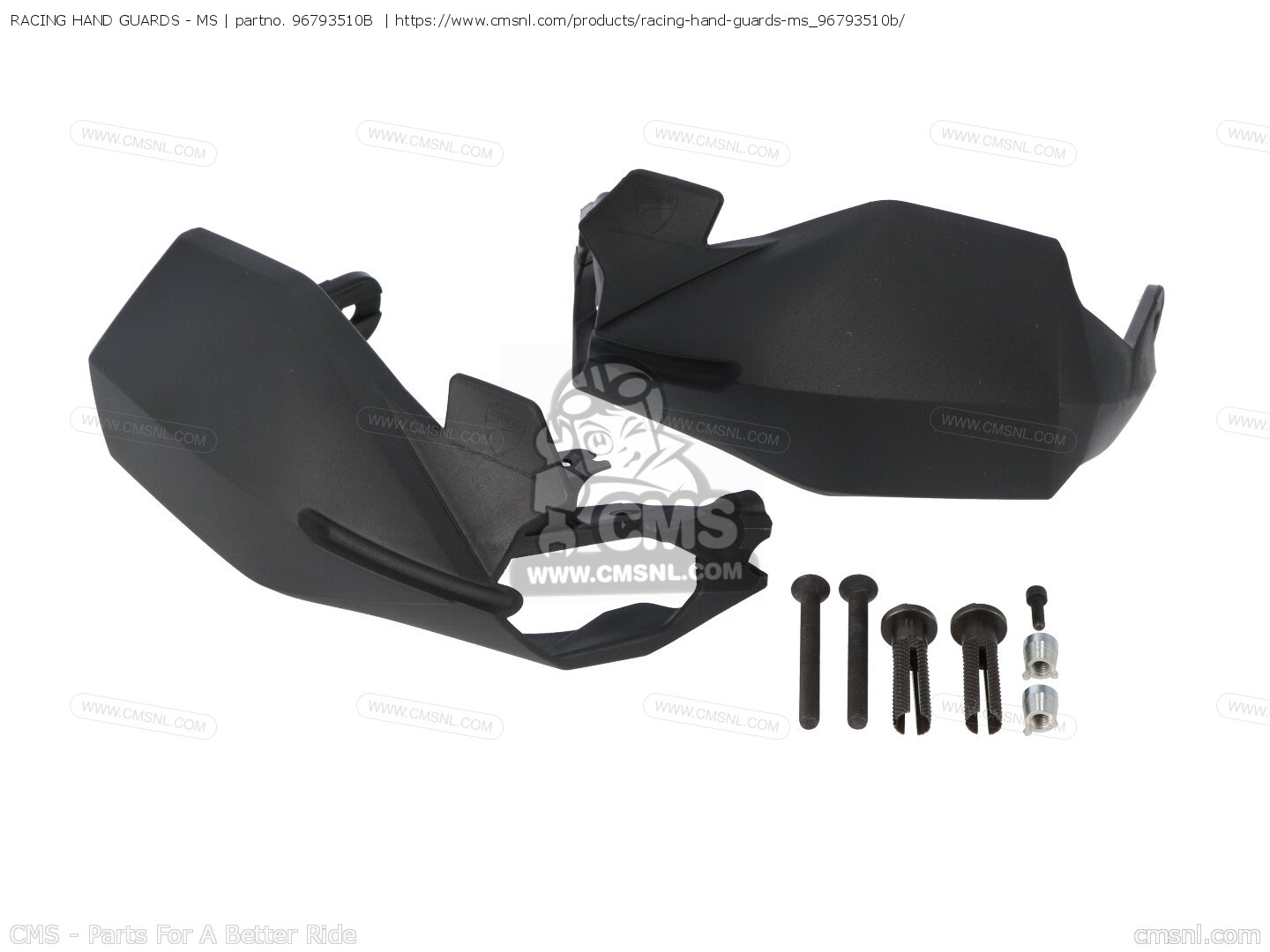 96793510B: RACING HAND GUARDS - MS Ducati - buy the 96793510B at CMSNL