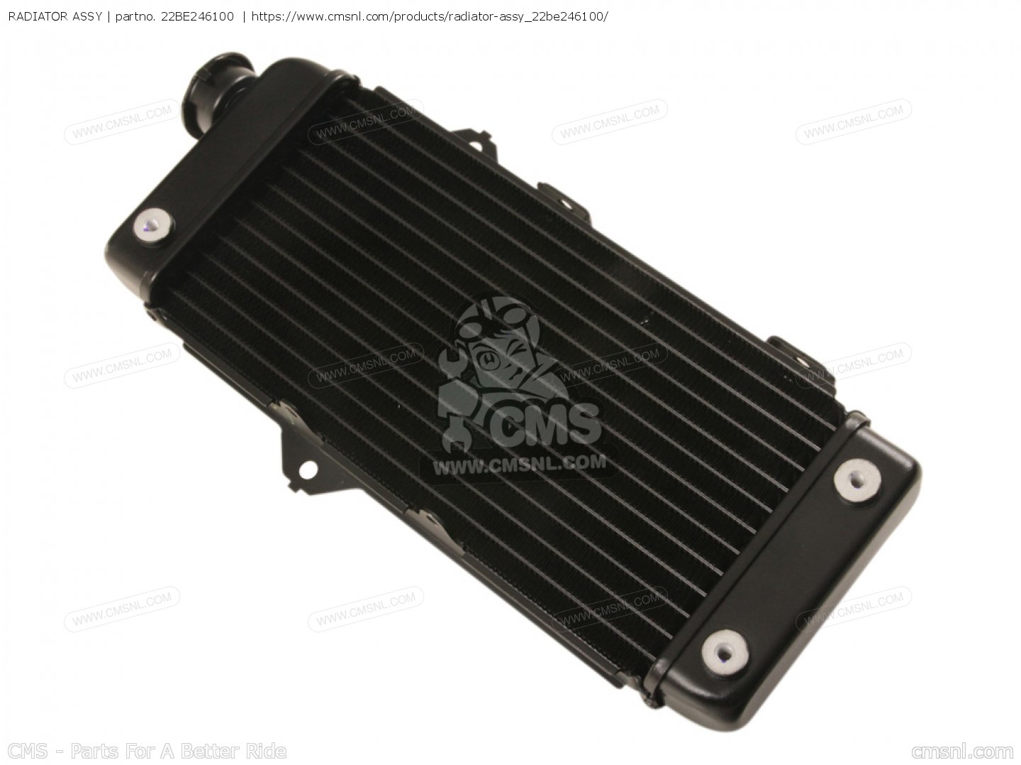 22BE246100: RADIATOR ASSY Yamaha - buy the 22B-E2461-00-00 at CMSNL