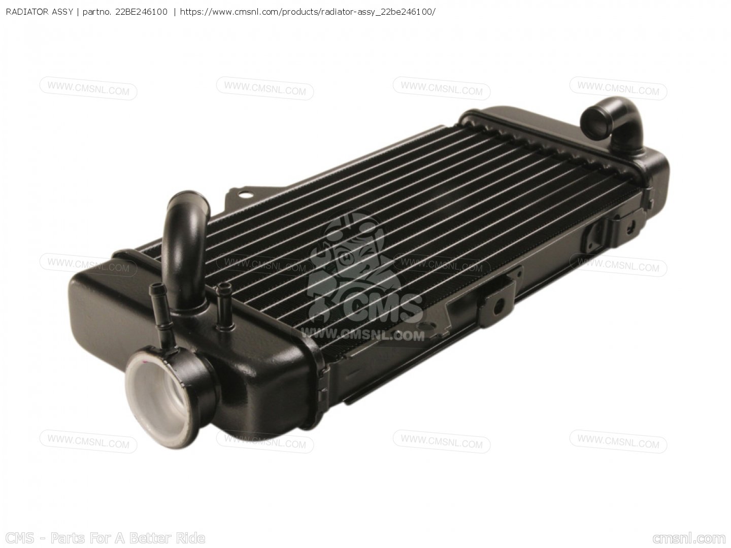 22BE246100: RADIATOR ASSY Yamaha - buy the 22B-E2461-00-00 at CMSNL