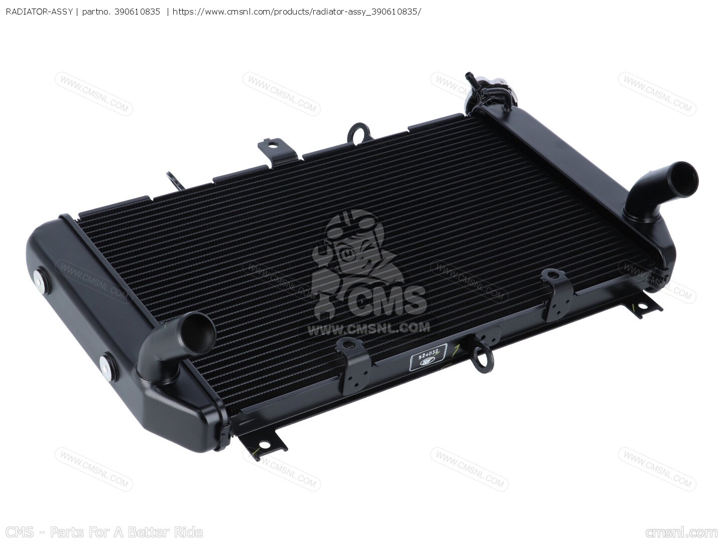 390610835: Radiator-assy Kawasaki - buy the 39061-0835 at CMSNL
