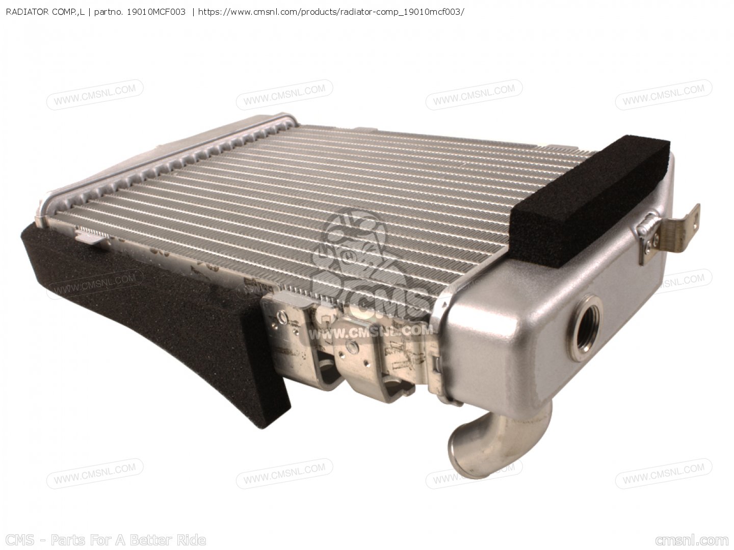 RADIATOR COMP.,L for VTR1000SP FIRESTORM 2000 (Y) FRANCE / 100 - order ...