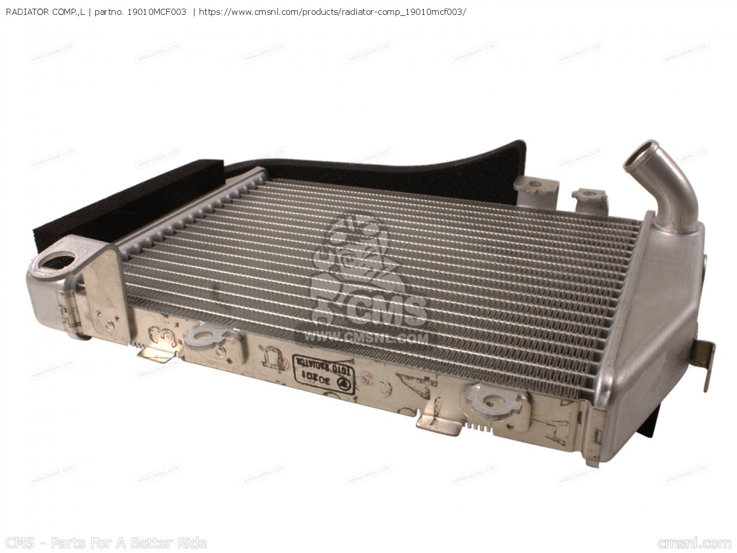 RADIATOR COMP.,L for VTR1000SP FIRESTORM 2000 (Y) FRANCE / 100 - order ...