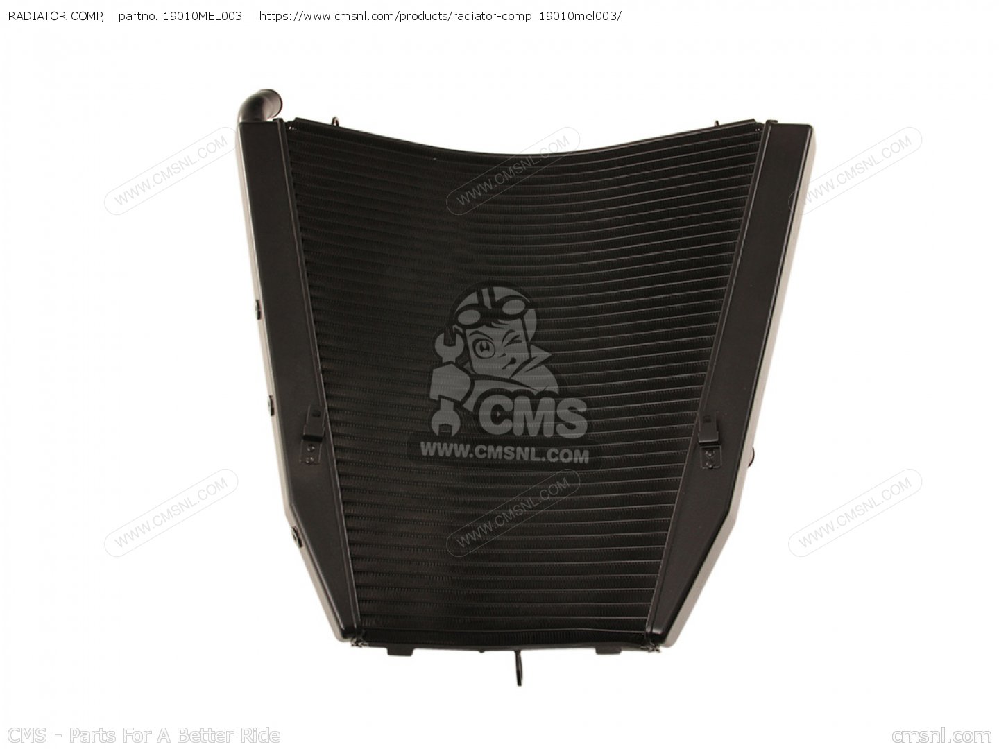 19010MEL003: RADIATOR COMP, Honda - buy the 19010-MEL-003 at CMSNL