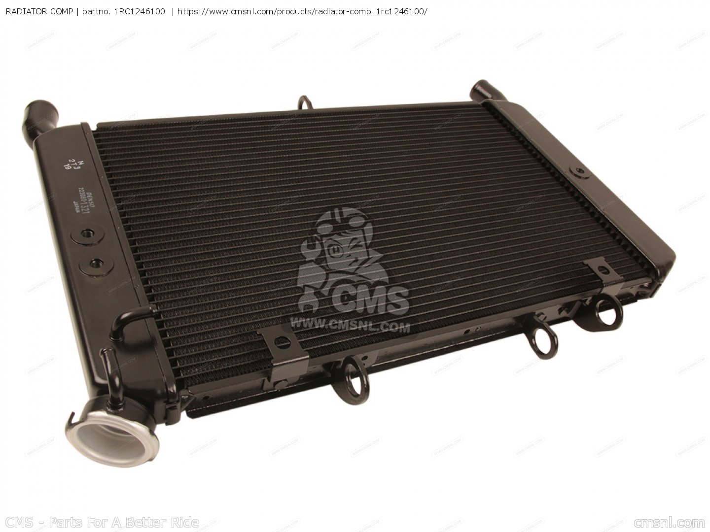 1RC1246100: RADIATOR COMP Yamaha - buy the 1RC-12461-00-00 at CMSNL