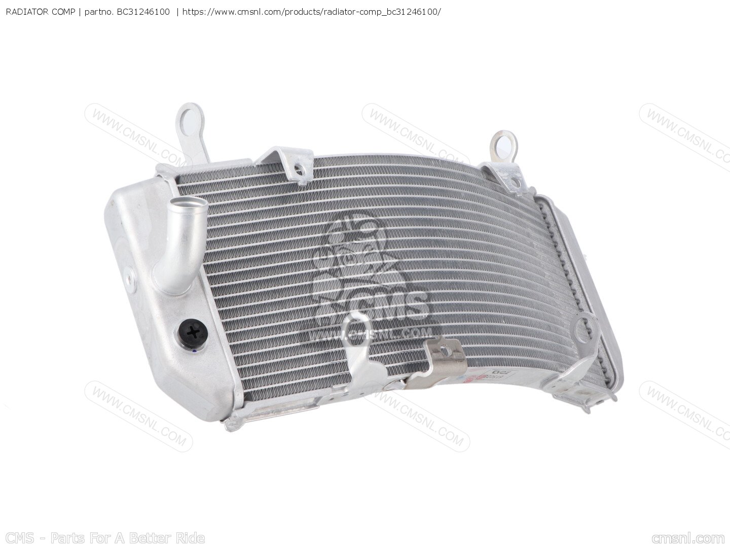 BC31246100: Radiator Comp Yamaha - buy the BC3-12461-00 at CMSNL