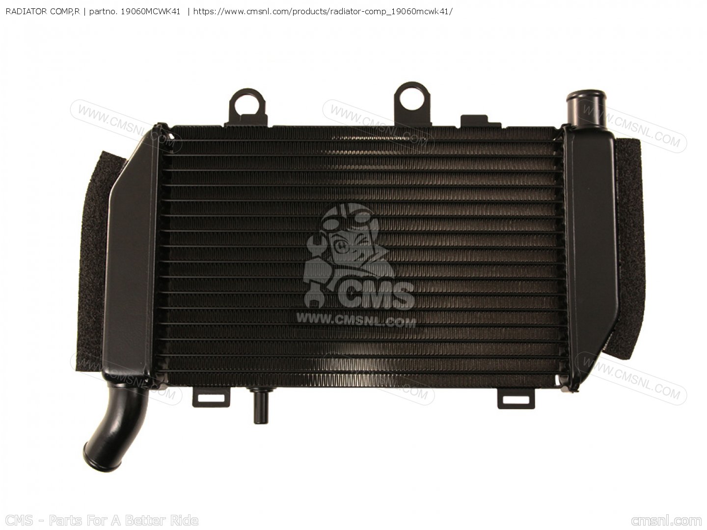 19060MCWK41: RADIATOR COMP,R Honda - buy the 19060-MCW-K41 at CMSNL