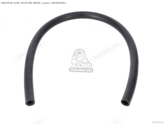 RADIATOR HOSE 18X25 PER METRE for 125 SXS Europe 2001 - order at CMSNL
