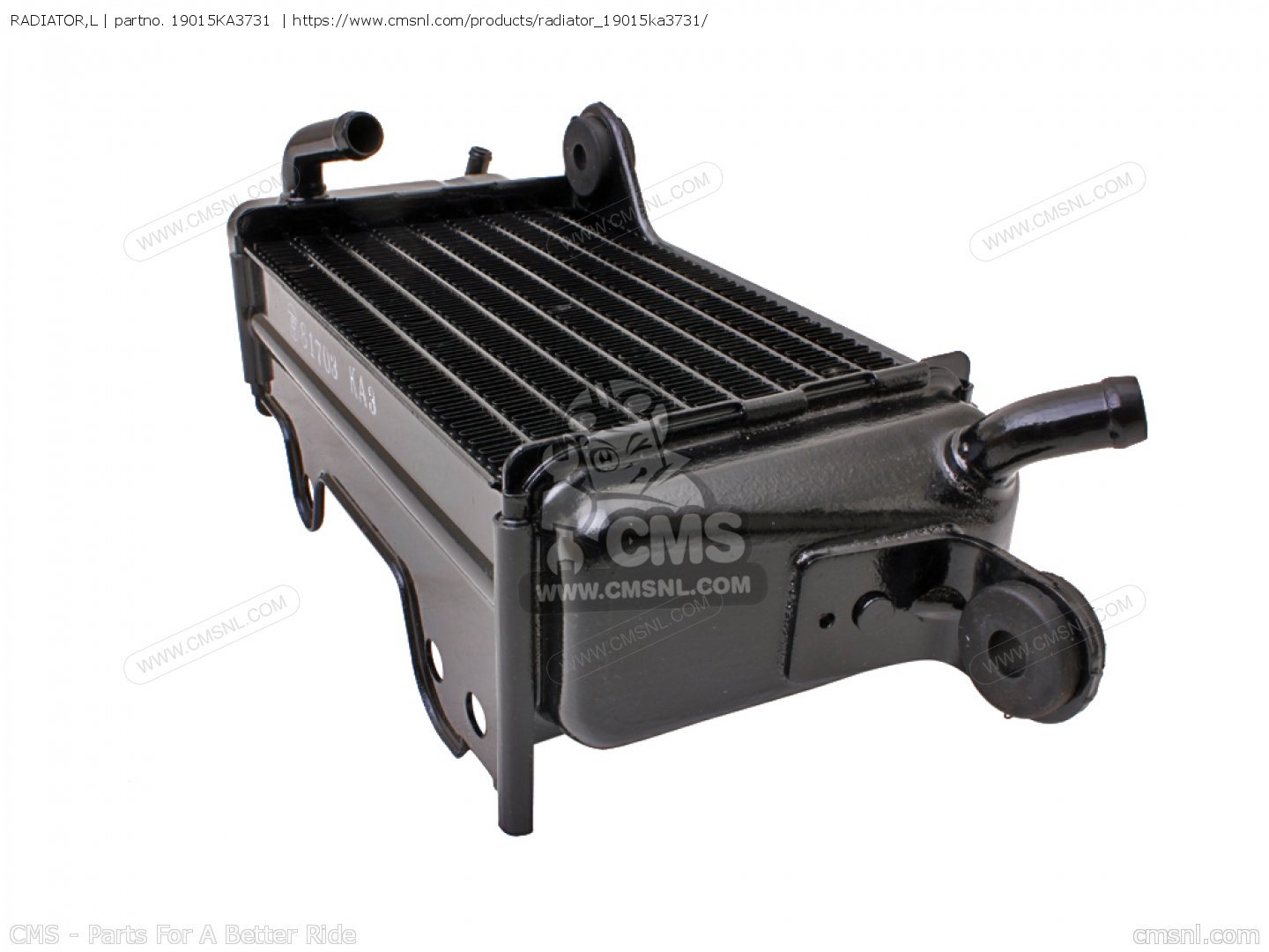 19015KA3731: RADIATOR,L Honda - buy the 19015-KA3-731 at CMSNL