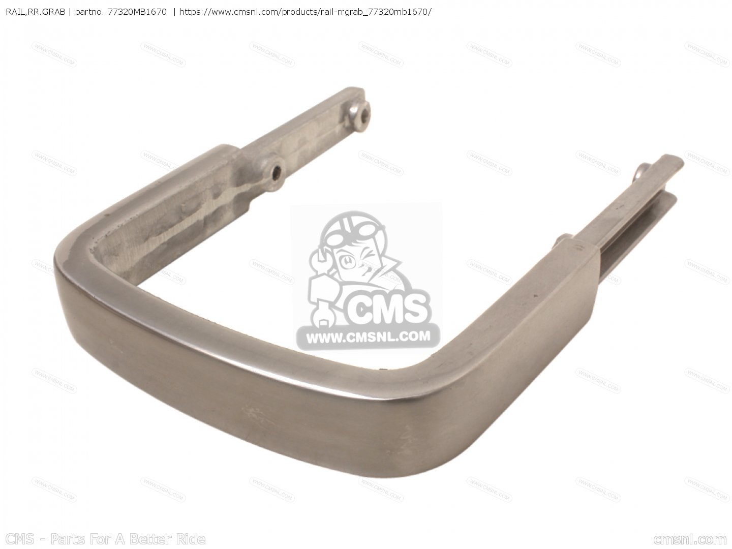 77320MB1670: RAIL,RR.GRAB Honda - buy the 77320-MB1-670 at CMSNL