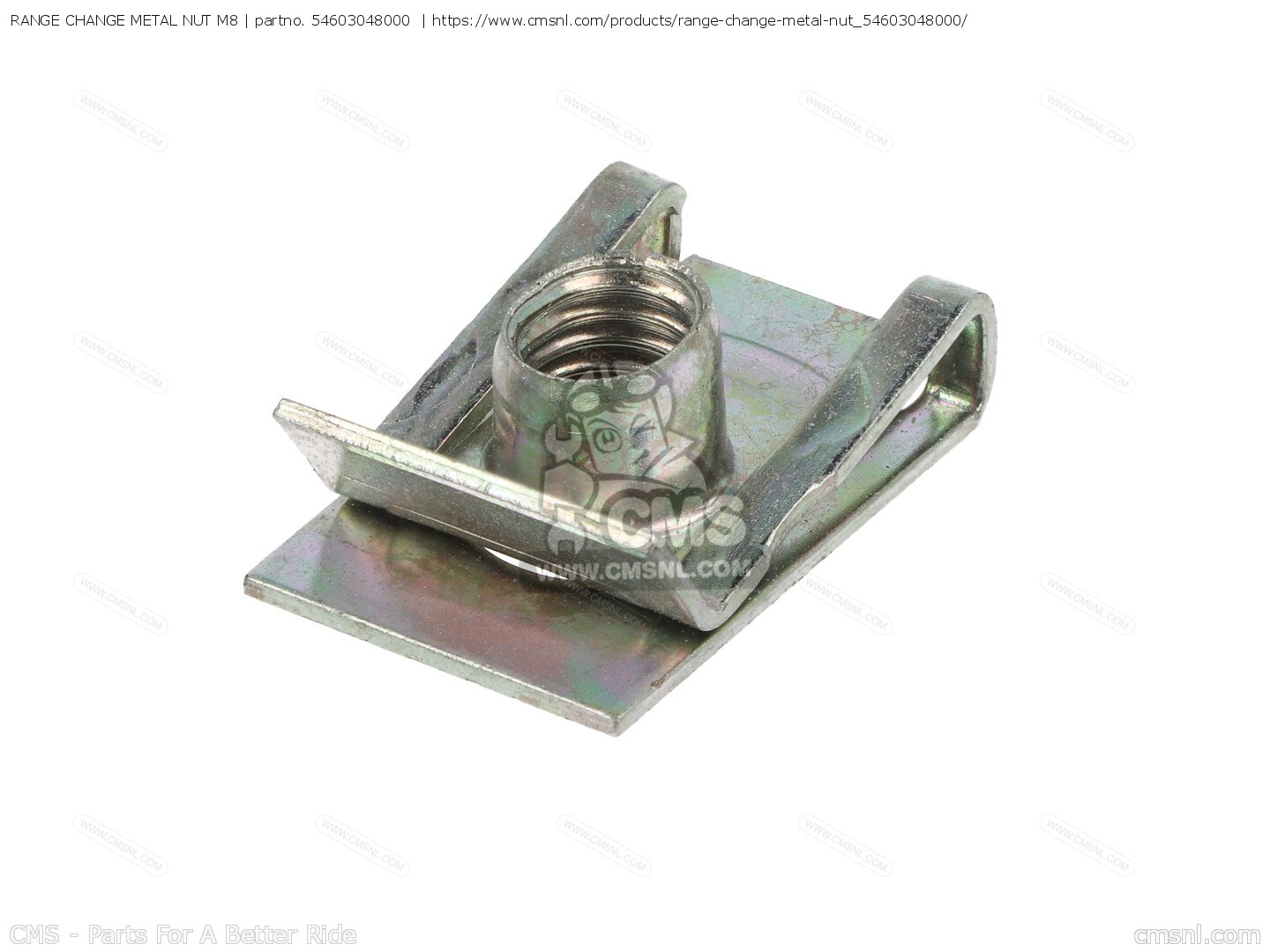 54603048000: RANGE CHANGE METAL NUT M8 KTM - buy the 54603048000 at CMSNL