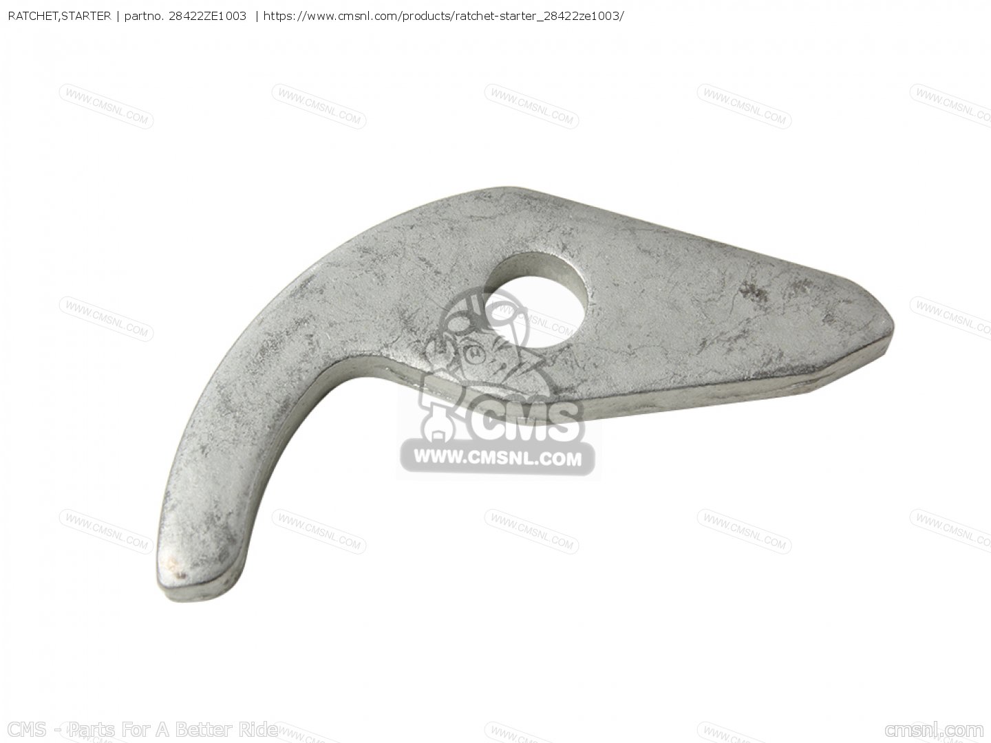 28422ZE1003: RATCHET,STARTER Honda - buy the 28422-ZE1-003 at CMSNL