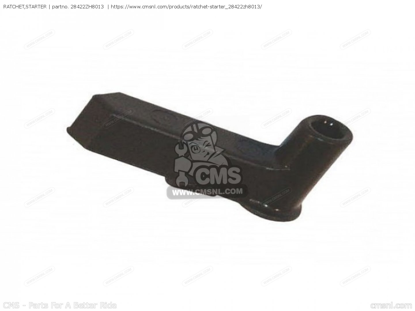 28422ZH8013: RATCHET,STARTER Honda - buy the 28422-ZH8-013 at CMSNL