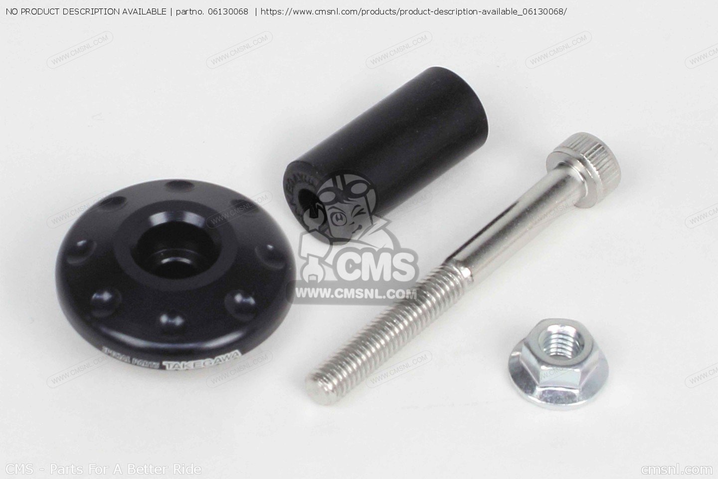 06130068: REAR BRAKE PEDAL PIVOT CAP (8 HOLE TYPE/BLACK) ONLY FOR CROSS ...