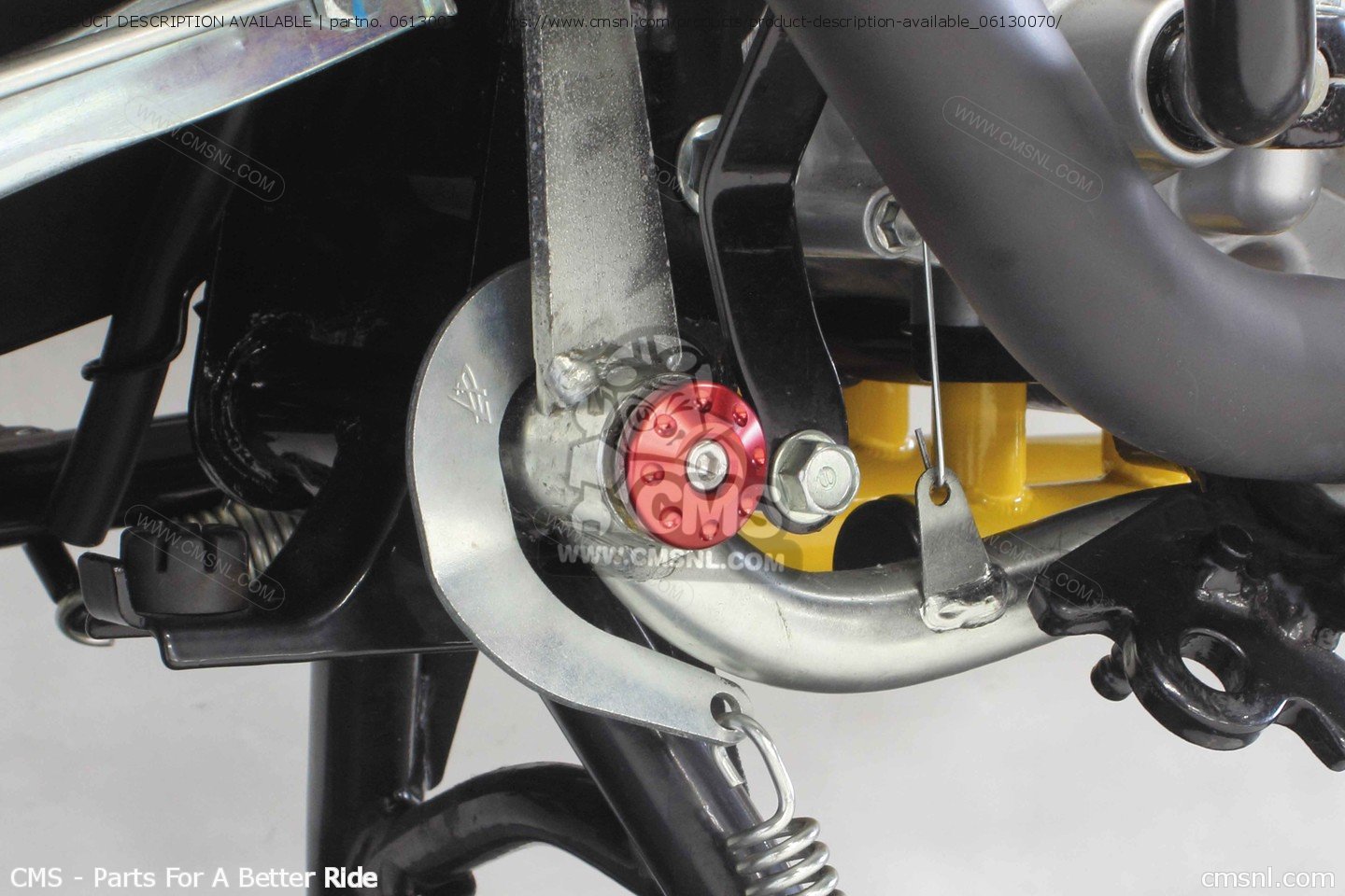 06130070: REAR BRAKE PEDAL PIVOT CAP (8 HOLE TYPE/RED) ONLY FOR CROSS ...