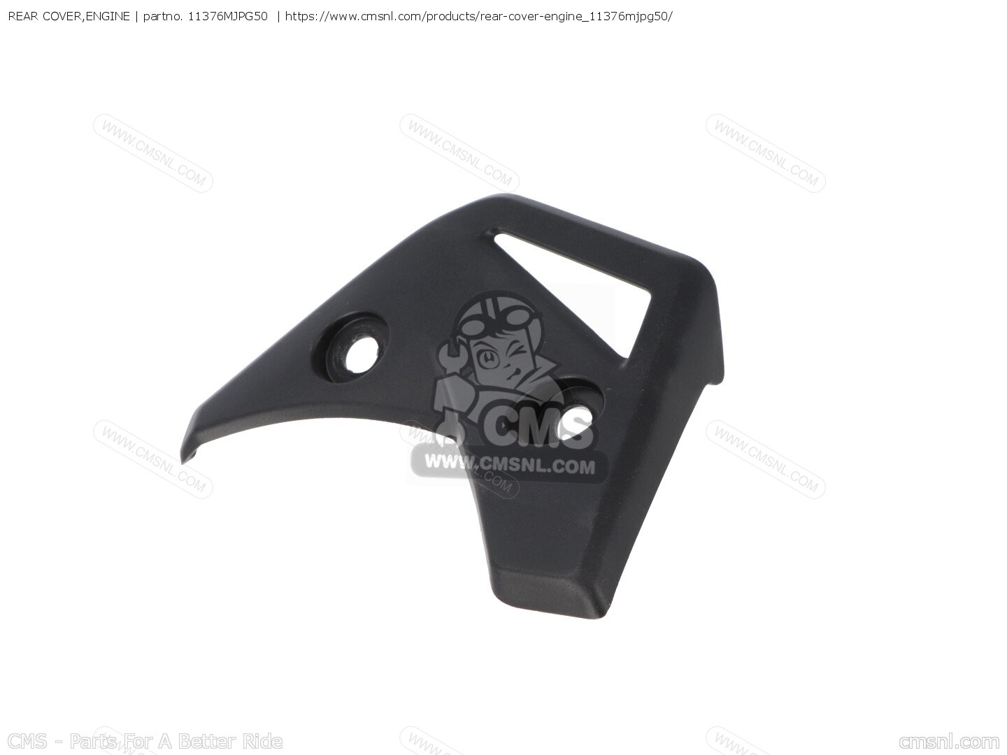 11376MJPG50: Rear Cover,engine Honda - buy the 11376-MJP-G50 at CMSNL