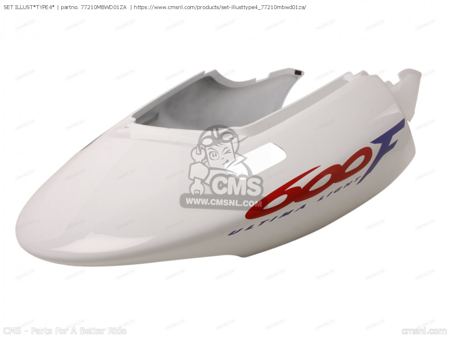 77210MBWD01ZA: REAR COWL SET ILLUST*TYPE4* Honda - buy the 77210-MBW ...