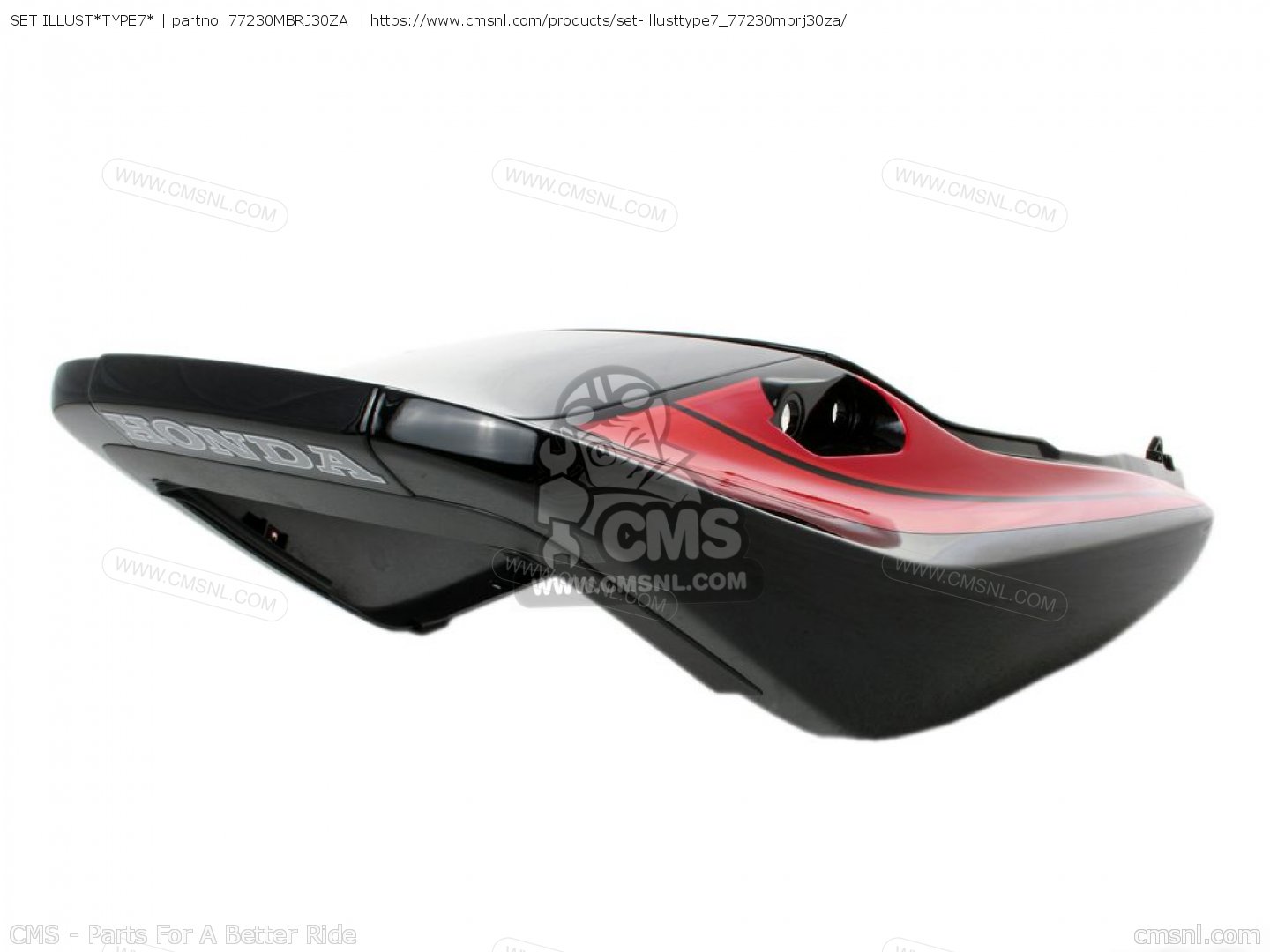 77230MBRJ30ZA: REAR COWL SET ILLUST*TYPE7* Honda - buy the 77230-MBR ...