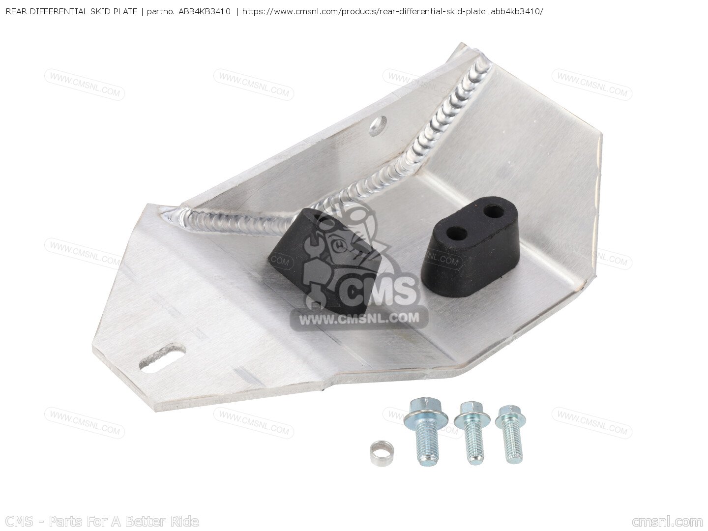 ABB4KB3410: Rear Differential Skid Plate Yamaha - buy the ABB-4KB34-10 ...