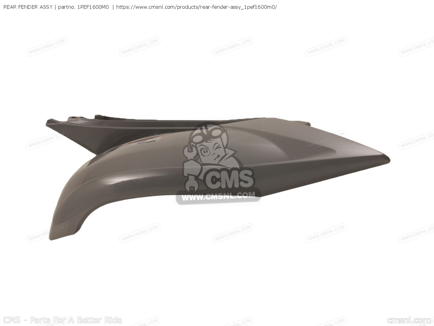 1PEF1600M0: REAR FENDER ASSY Yamaha - buy the 1PE-F1600-M0-00 at CMSNL