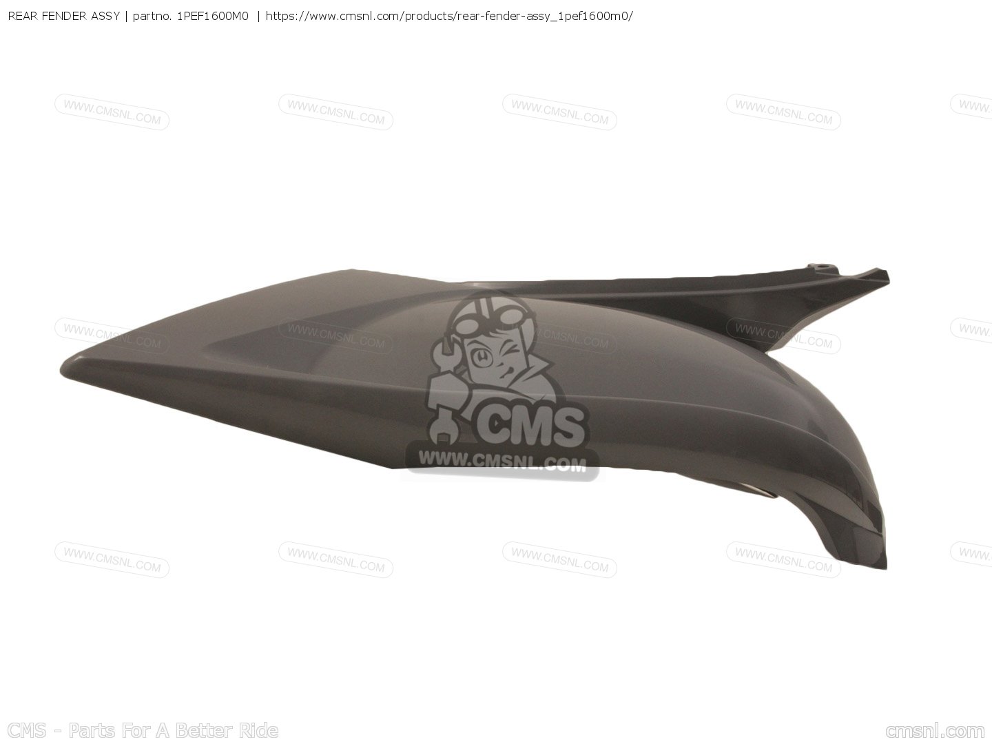 1PEF1600M0: REAR FENDER ASSY Yamaha - buy the 1PE-F1600-M0-00 at CMSNL