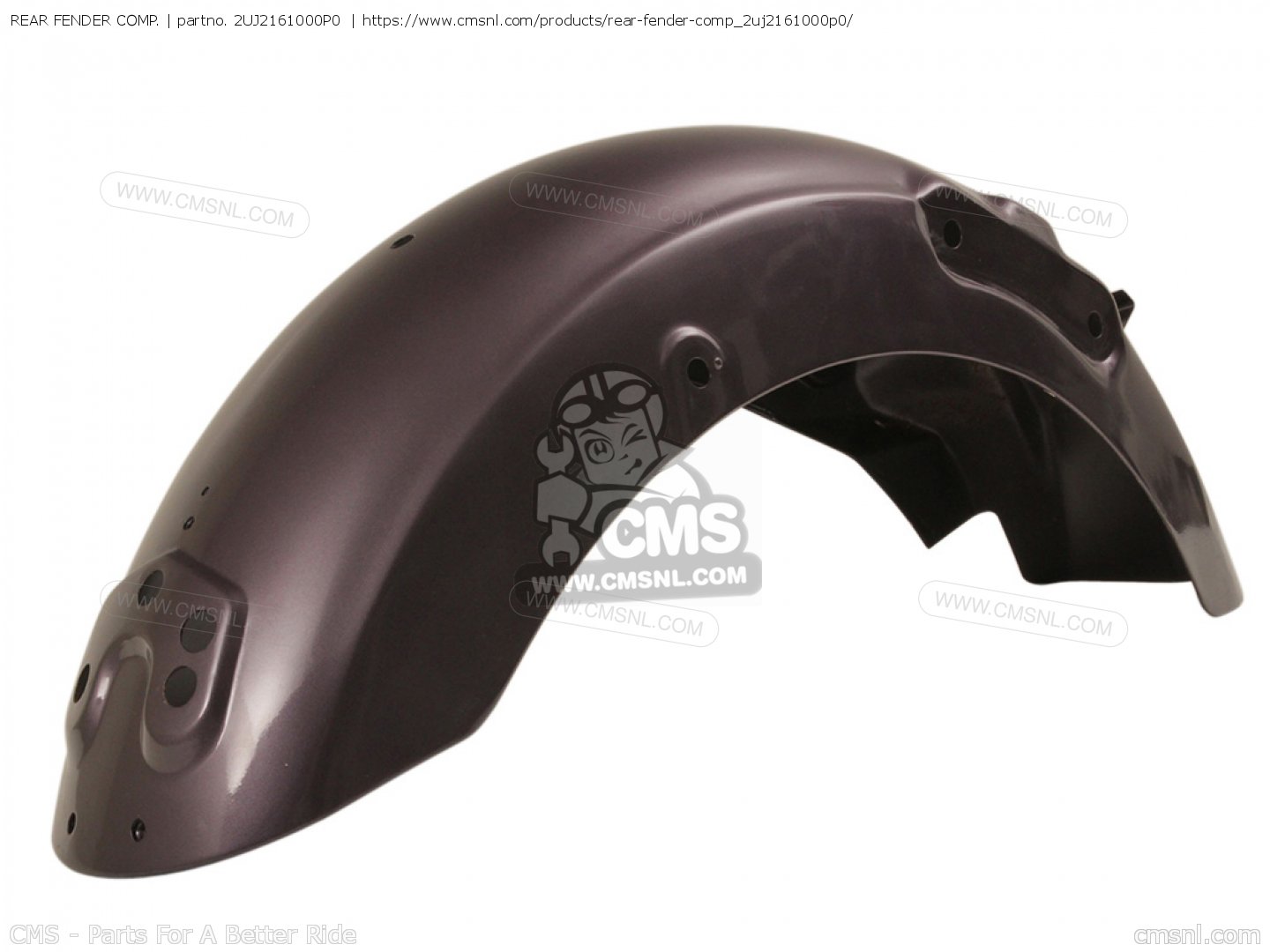 2UJ2161000P0: Rear Fender Comp. Yamaha - buy the 2UJ-21610-00-P0 at CMSNL