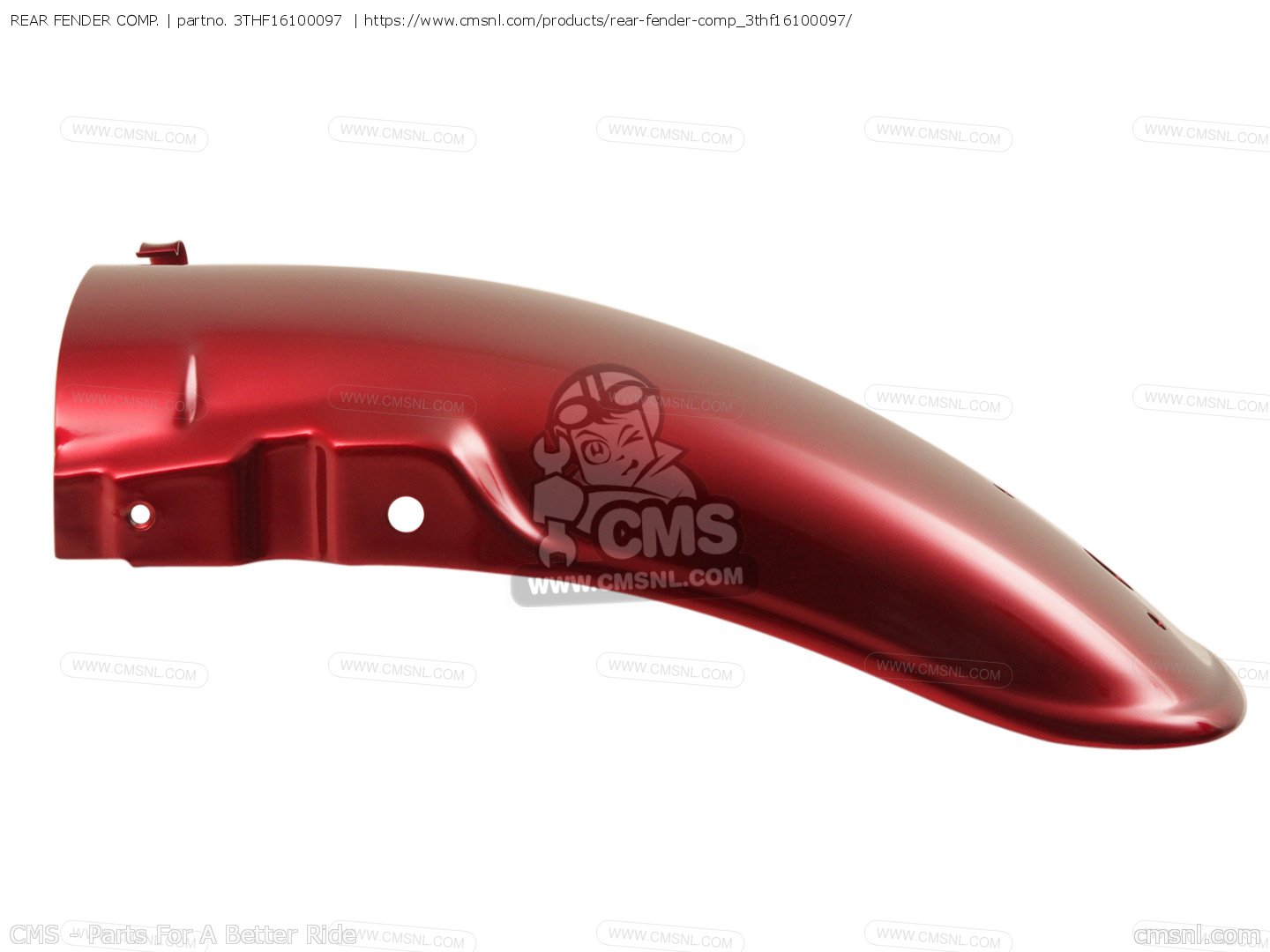 3THF16100097: Rear Fender Comp. Yamaha - buy the 3TH-F1610-00-97 at CMSNL