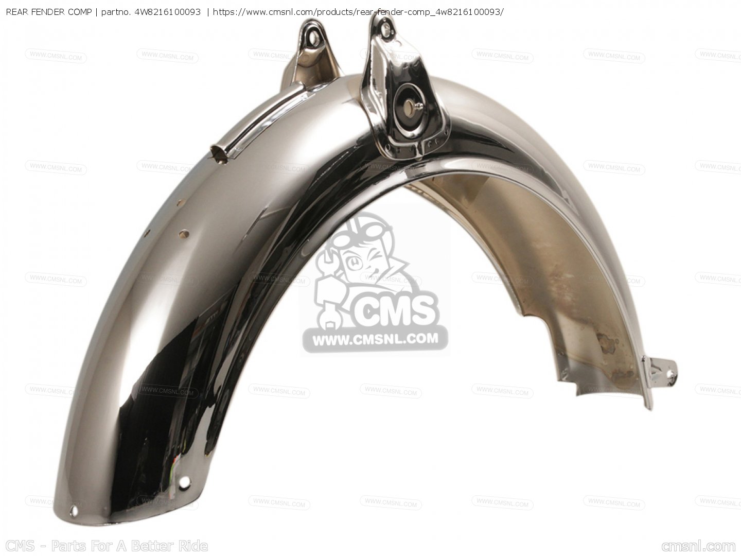 4W8216100093: REAR FENDER COMP Yamaha - buy the 4W8-21610-00-93 at CMSNL