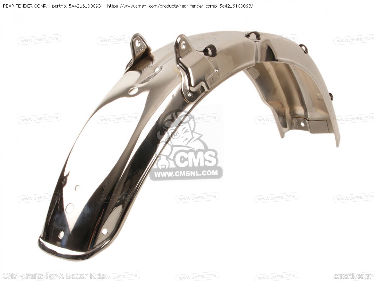 5A4216100093: Rear Fender Comp. Yamaha - buy the 5A4-21610-0093 at CMSNL