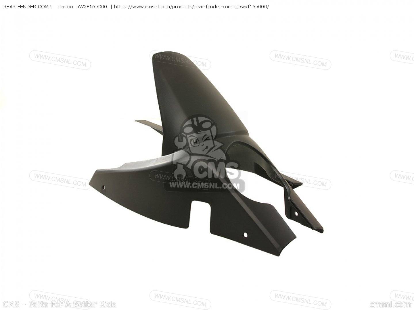 5WXF165000: Rear Fender Comp. Yamaha - buy the 5WX-F1650-00 at CMSNL