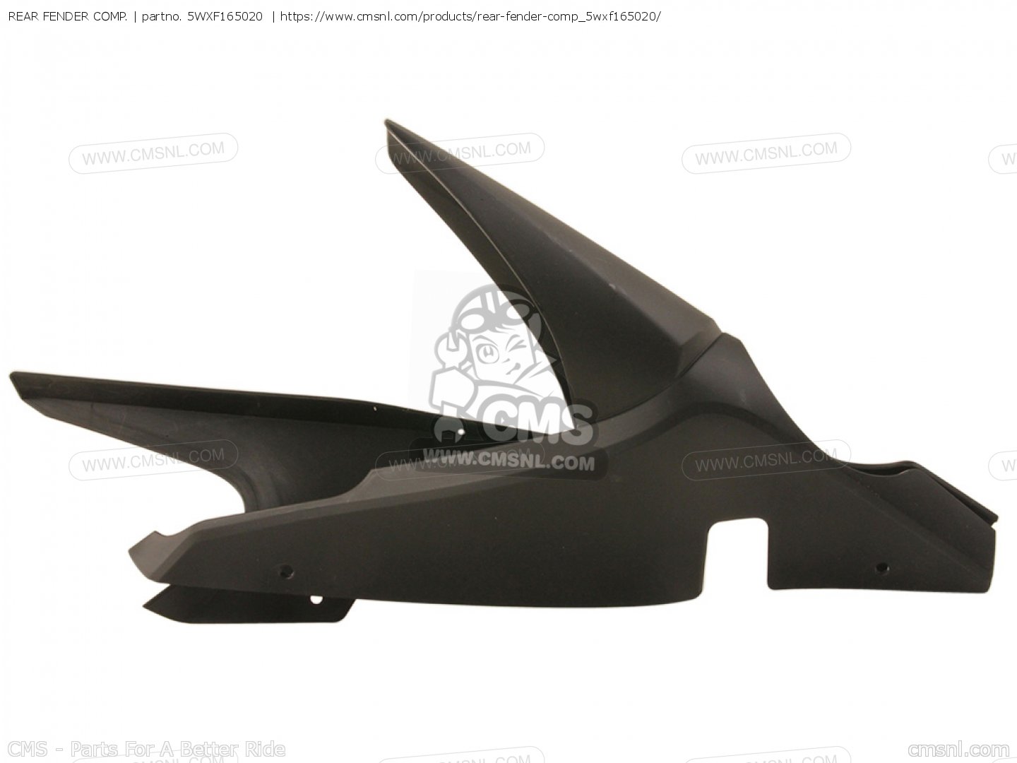 5WXF165020: REAR FENDER COMP. Yamaha - buy the 5WX-F1650-20-00 at CMSNL