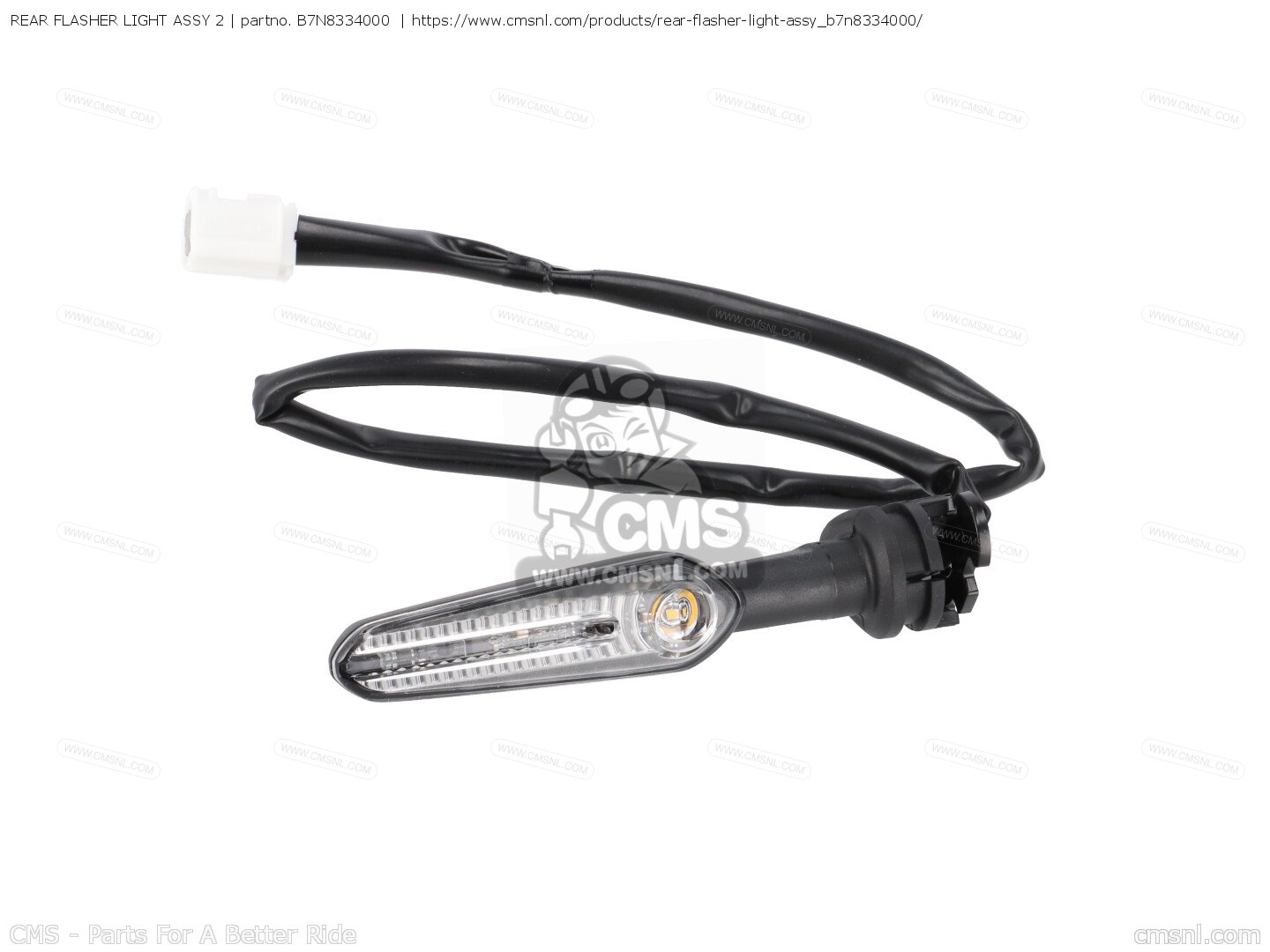 B7N8334000: REAR FLASHER LIGHT ASSY 2 Yamaha - buy the B7N-83340-00-00 ...